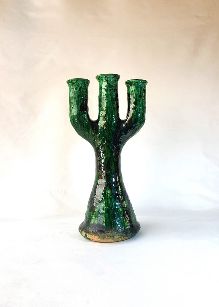 Candlestick Trident – Tamegroute Pottery